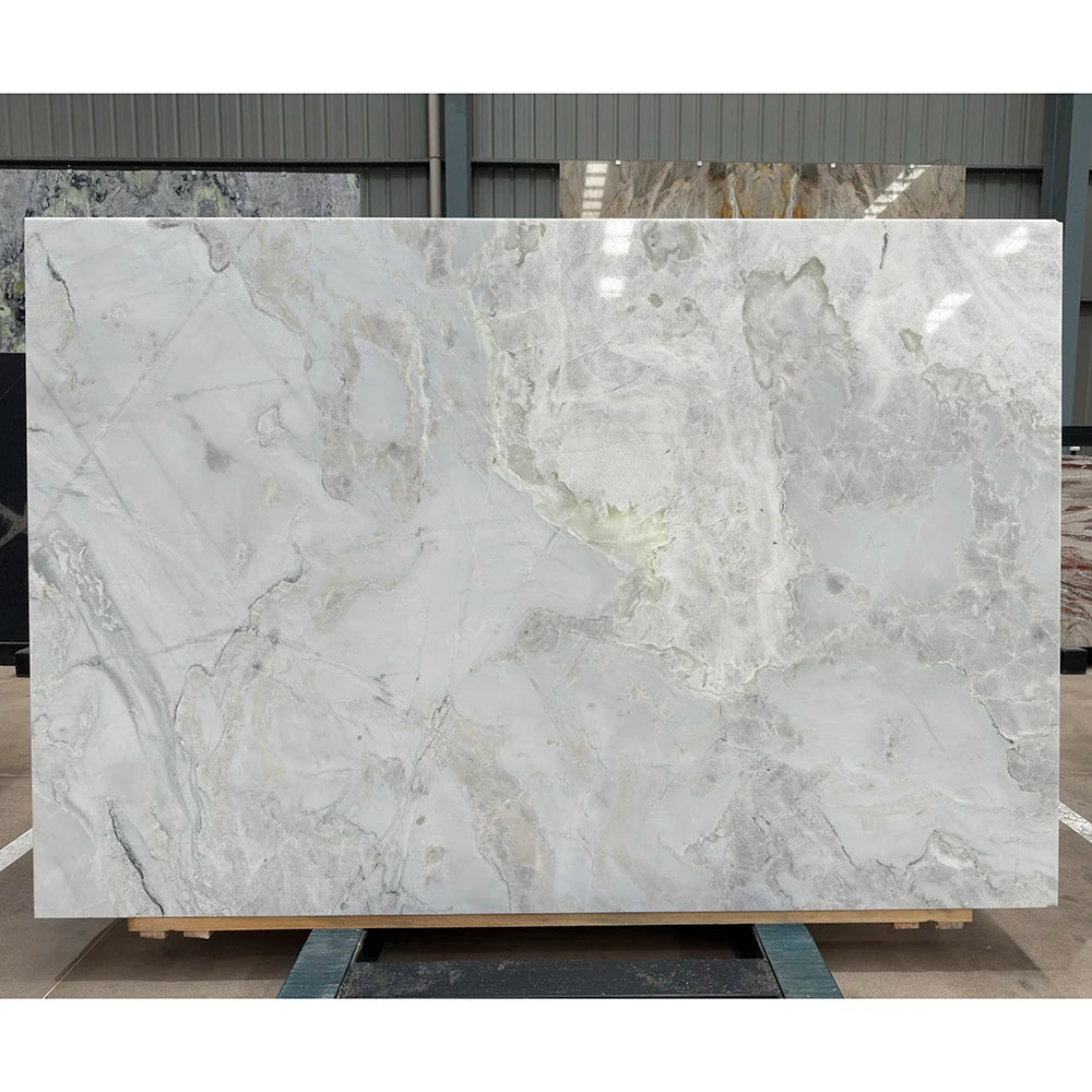 Sky White – Italian Marble Slab – Mayze Atelier