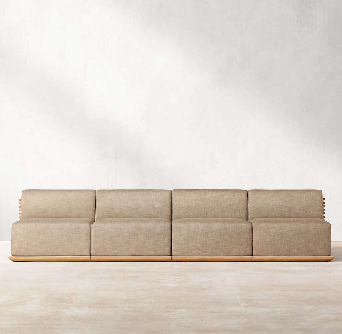 Solid Teak Modular Sofa - Outdoor Elegance– Mayze Interiors